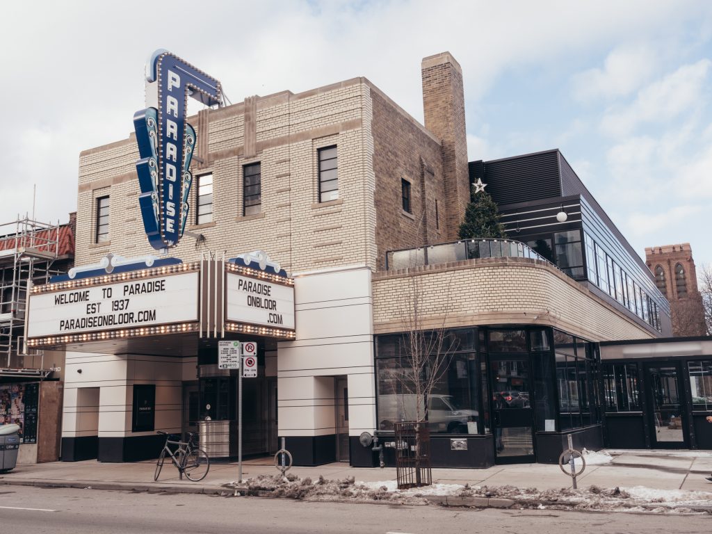 Toronto's historic Paradise Theatre has now reopened, featuring movies ...
